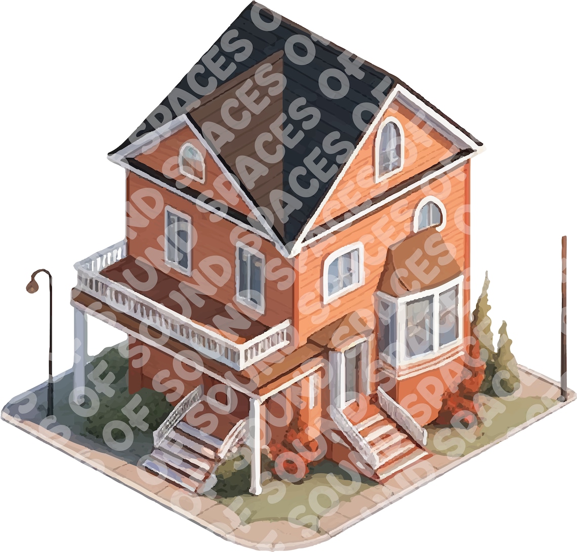 American Suburban House Clip Arts: Capturing Domestic Bliss in Every ...