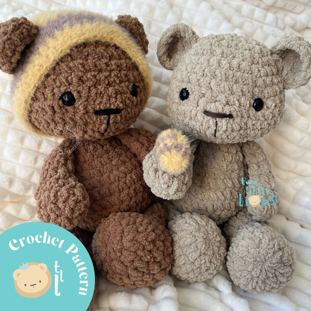 Little Honey Bears BUNDLE Crochet Pattern | Bearbear | Nursery Decor ...