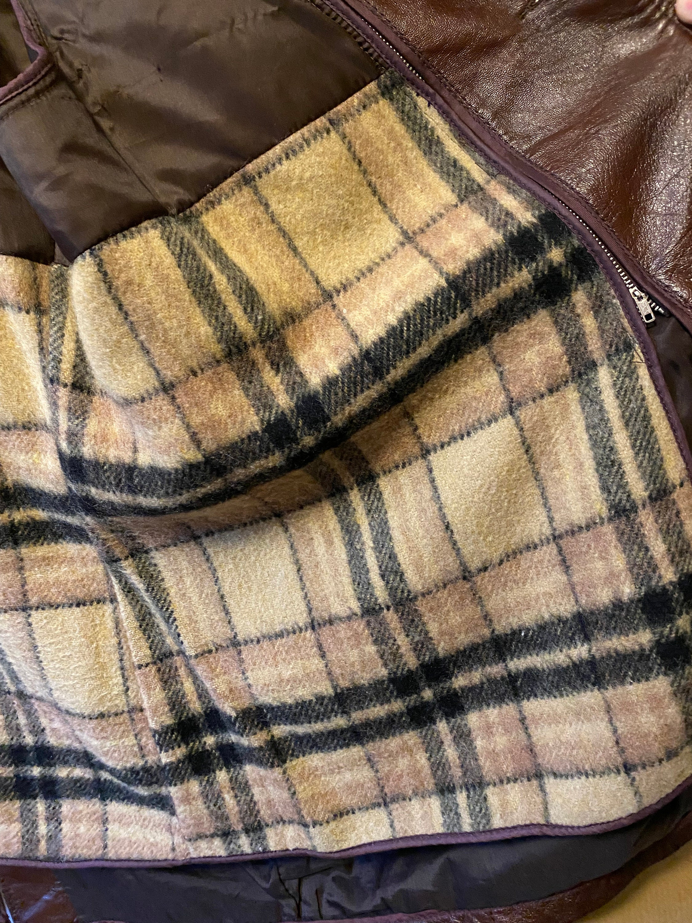 Vintage Rice Leather Jacket - Etsy