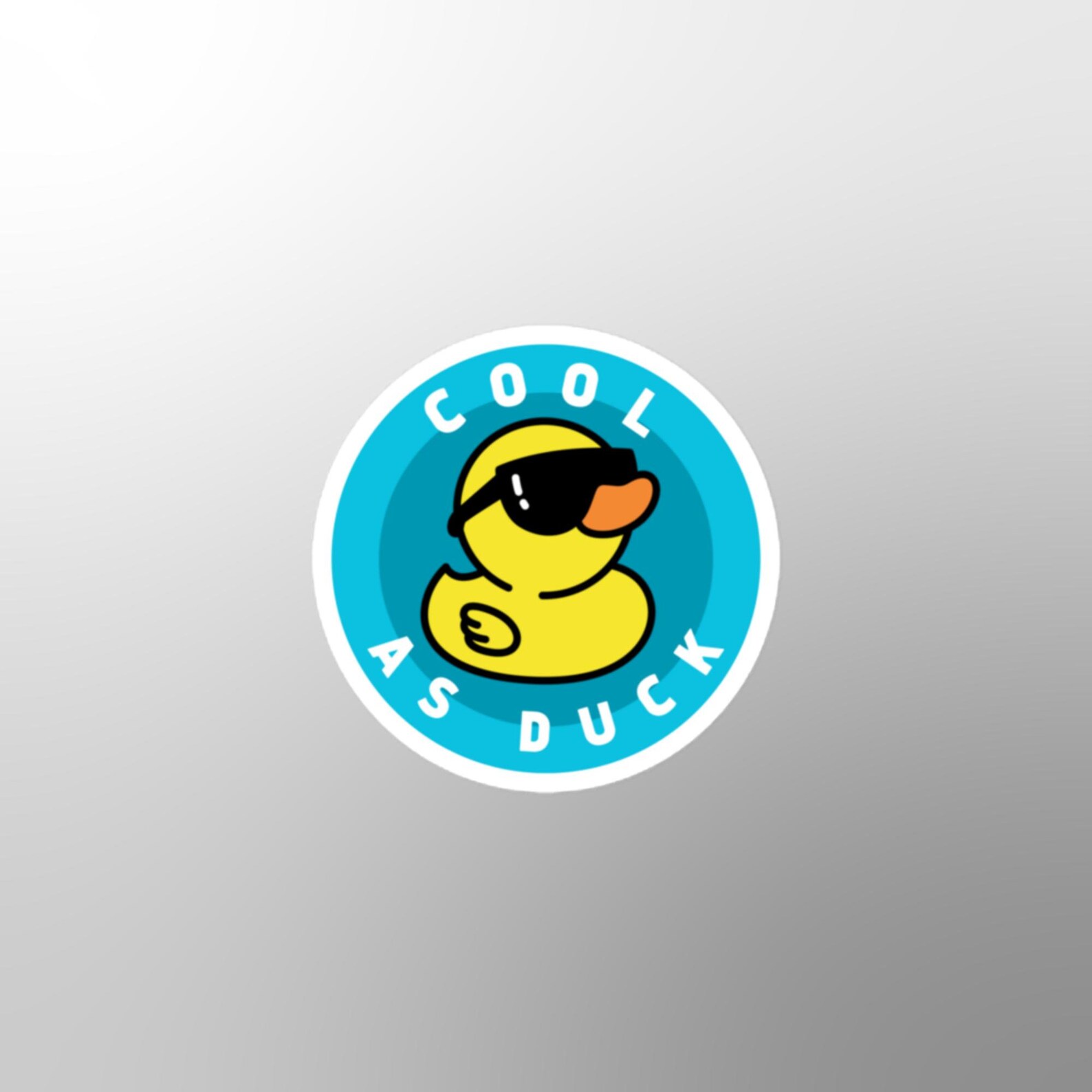 Cool as Duck Sticker, Funny, Quirky Animal, Hip Duck Decal, Cool Duck ...