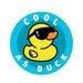 Cool as Duck Sticker, Funny, Quirky Animal, Hip Duck Decal, Cool Duck ...