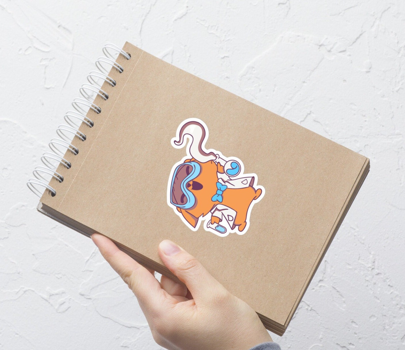 Cat in Lab Coat Sticker, Experiment, Chemistry, Silly, Kitty, Safety ...