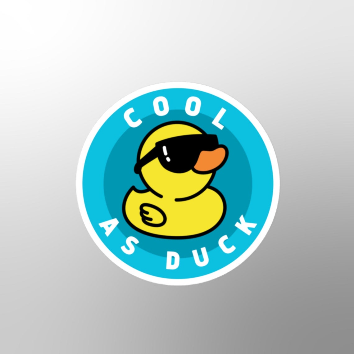Cool as Duck Sticker, Funny, Quirky Animal, Hip Duck Decal, Cool Duck ...