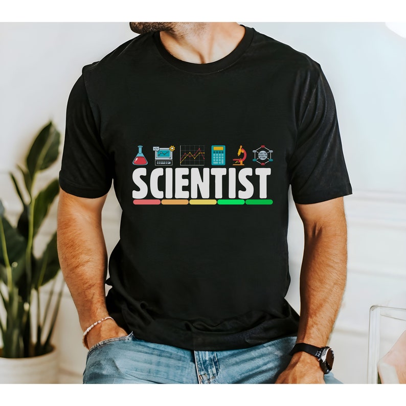 Scientist Unisex T-shirt, Gift for Science Teacher, Stem Fashion ...