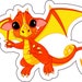 Dragon Sticker Dragon Label A4 PDF-AI-SVG - Etsy