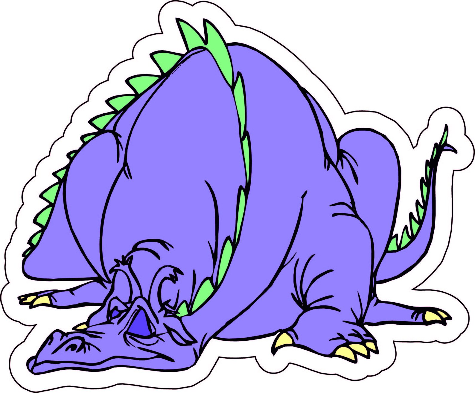 Dragon Sticker Dragon Label A4 PDF-AI-SVG - Etsy
