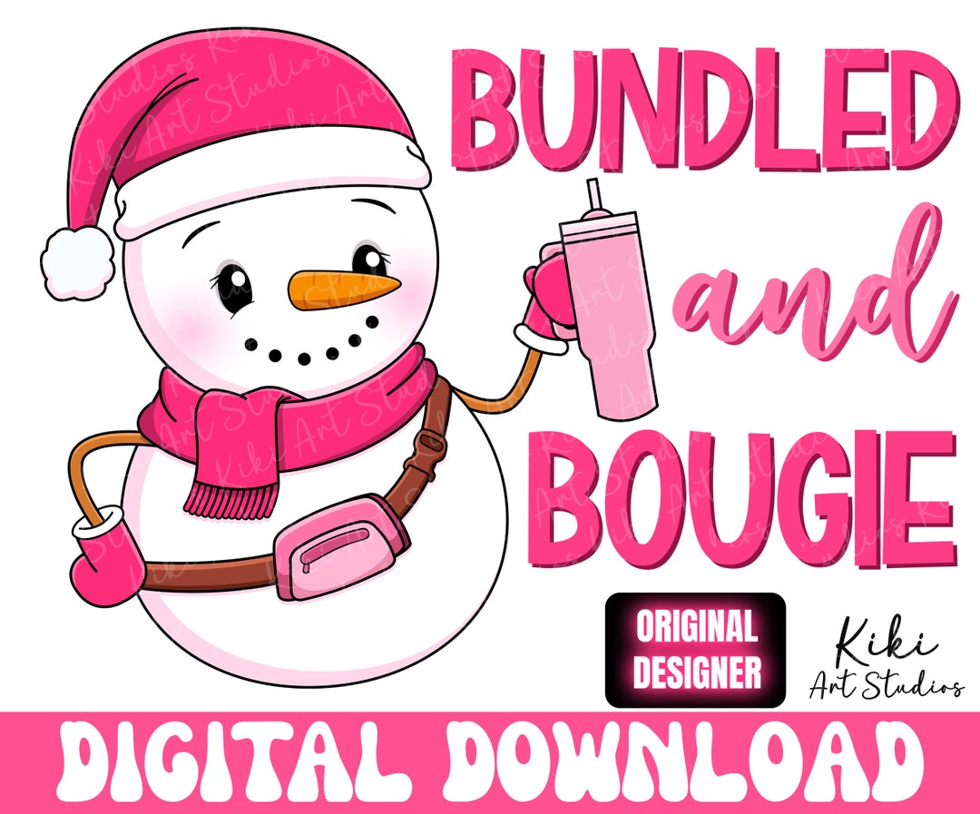 Boojee Snowman Bougie Snowman Stanley Tumbler Belt Bag Bougie Snowman ...