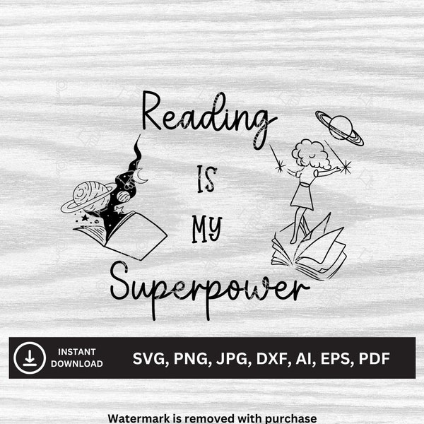 Reading is My Superpower - Etsy