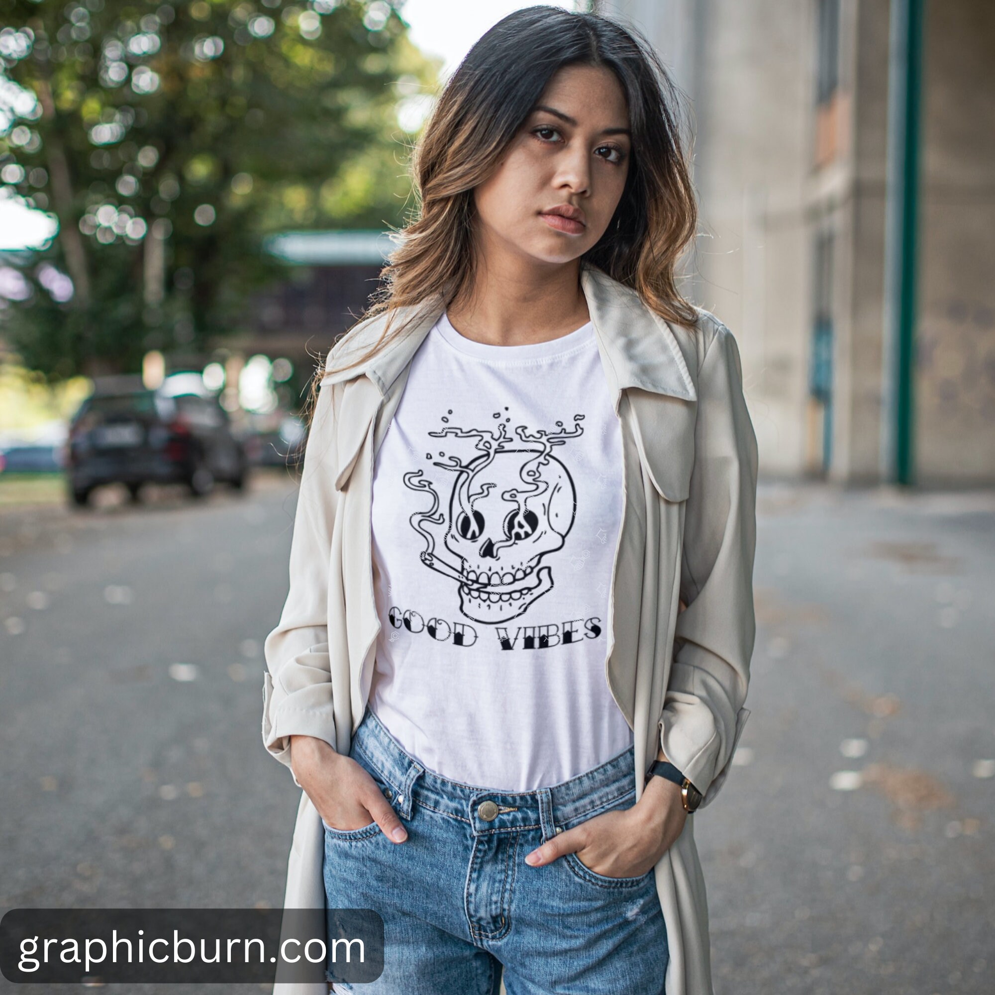 Good Vibes skull Joint SVG Downloadable Files Svg Png - Etsy