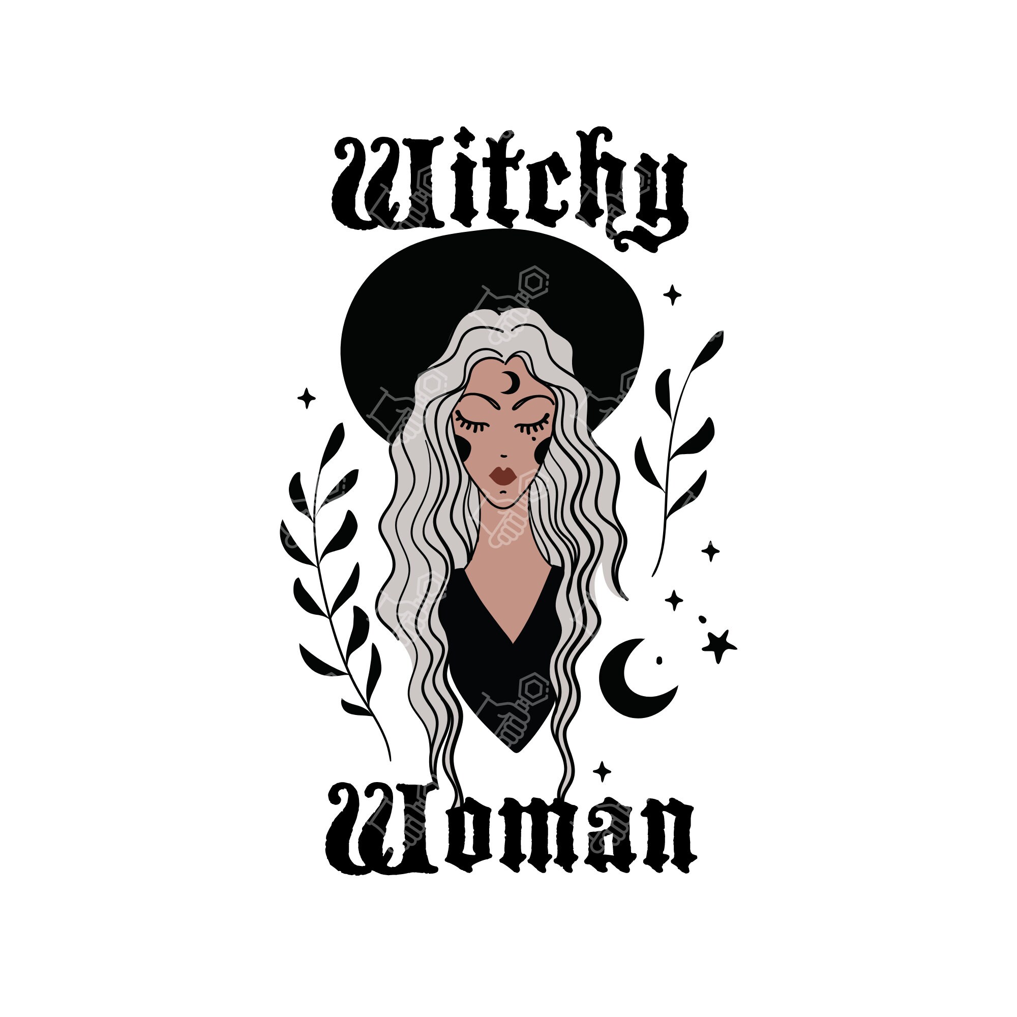 Witchy Woman SVG | Downloadable Files | Svg, Png, Jpg, Dxf, Ai, Eps ...