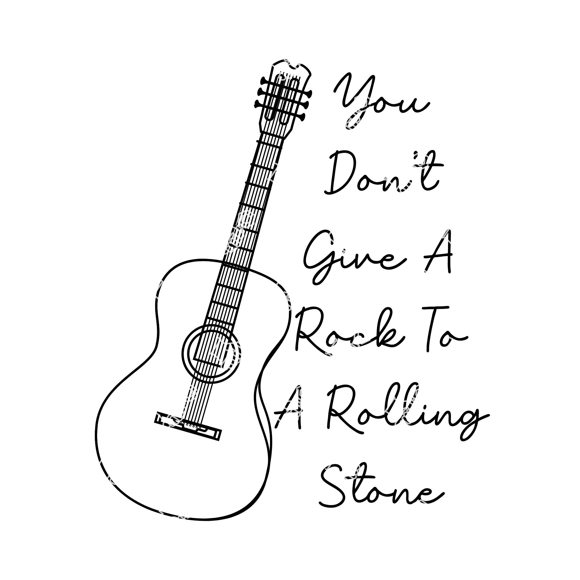 You Don't Give A Rock to A Rolling Stone SVG | Downloadable Files | Svg ...