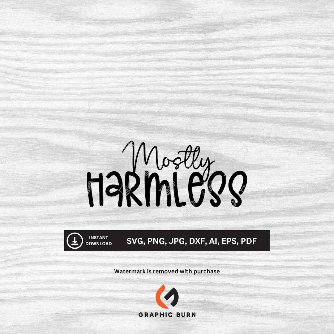 Mostly Harmless SVG | Downloadable Files | Svg, Png, Jpg, Dxf, Ai, Eps ...