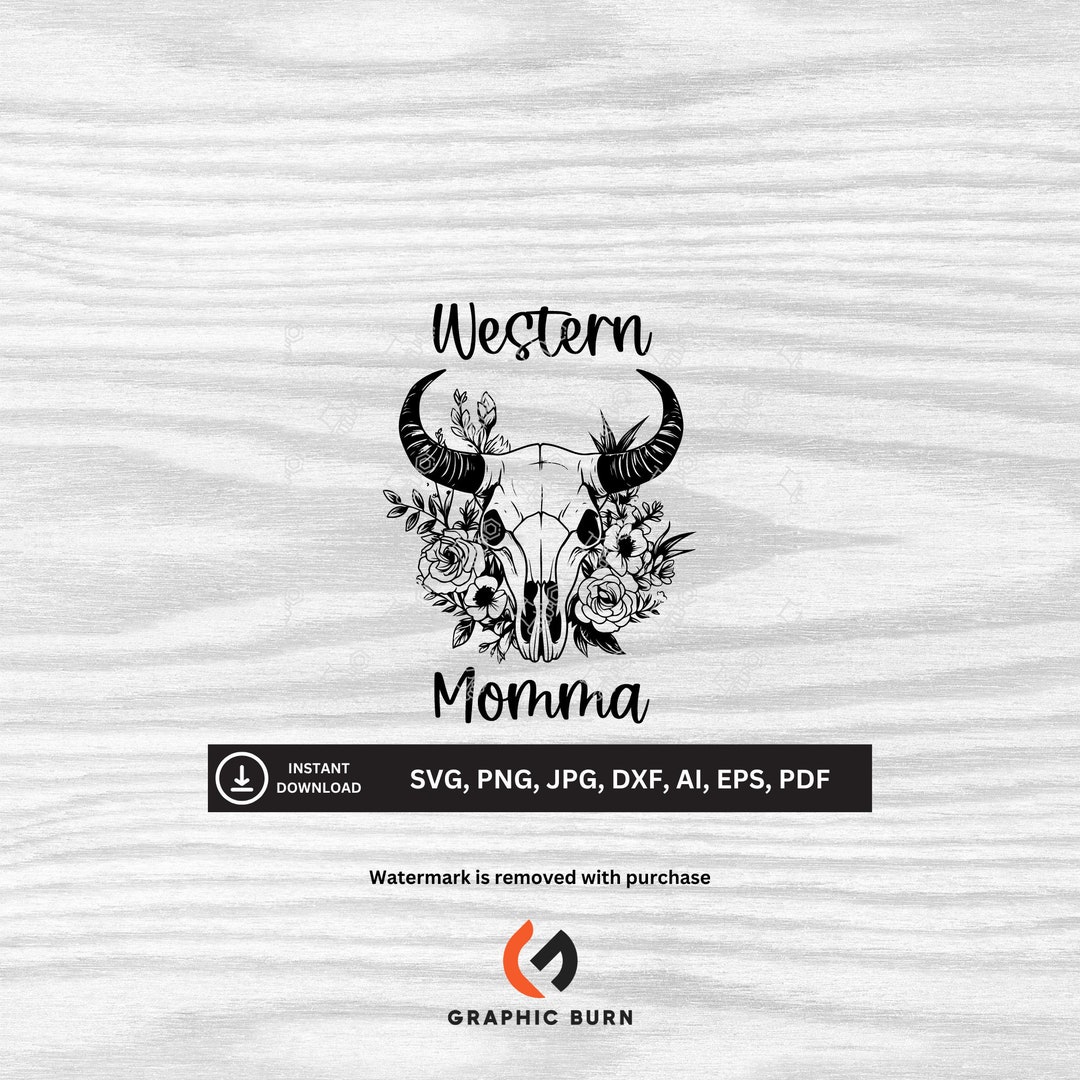 Western Momma SVG | Downloadable Files | Svg, Png, Jpg, Dxf, Ai, Eps ...