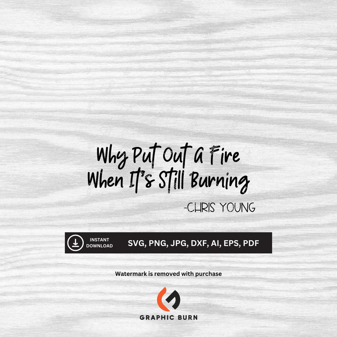 I'm Coming Over - Chris Young Song Lyrics SVG | Downloadable Files ...