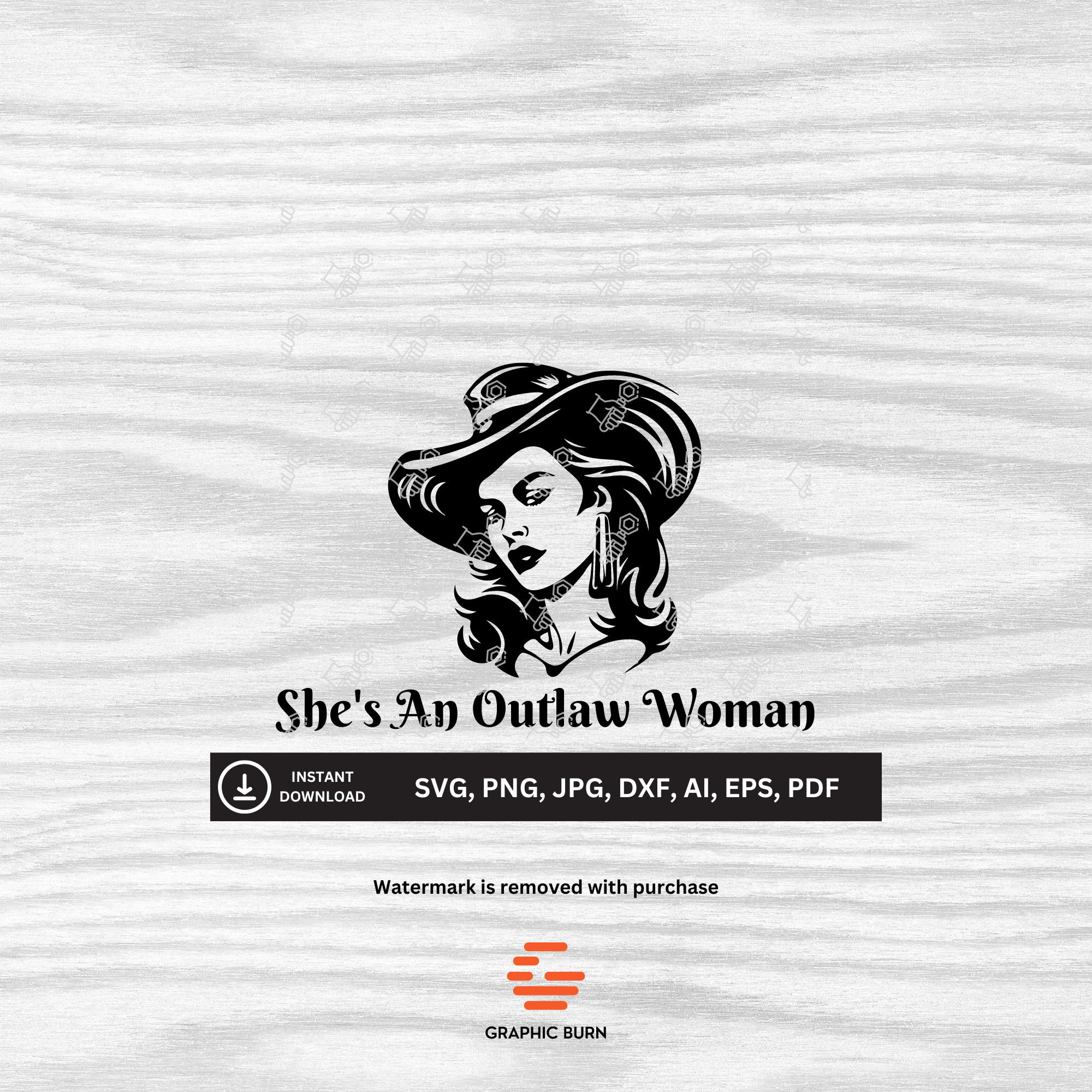 Outlaw Woman SVG Downloadable Files Svg Png Jpg Dxf - Etsy