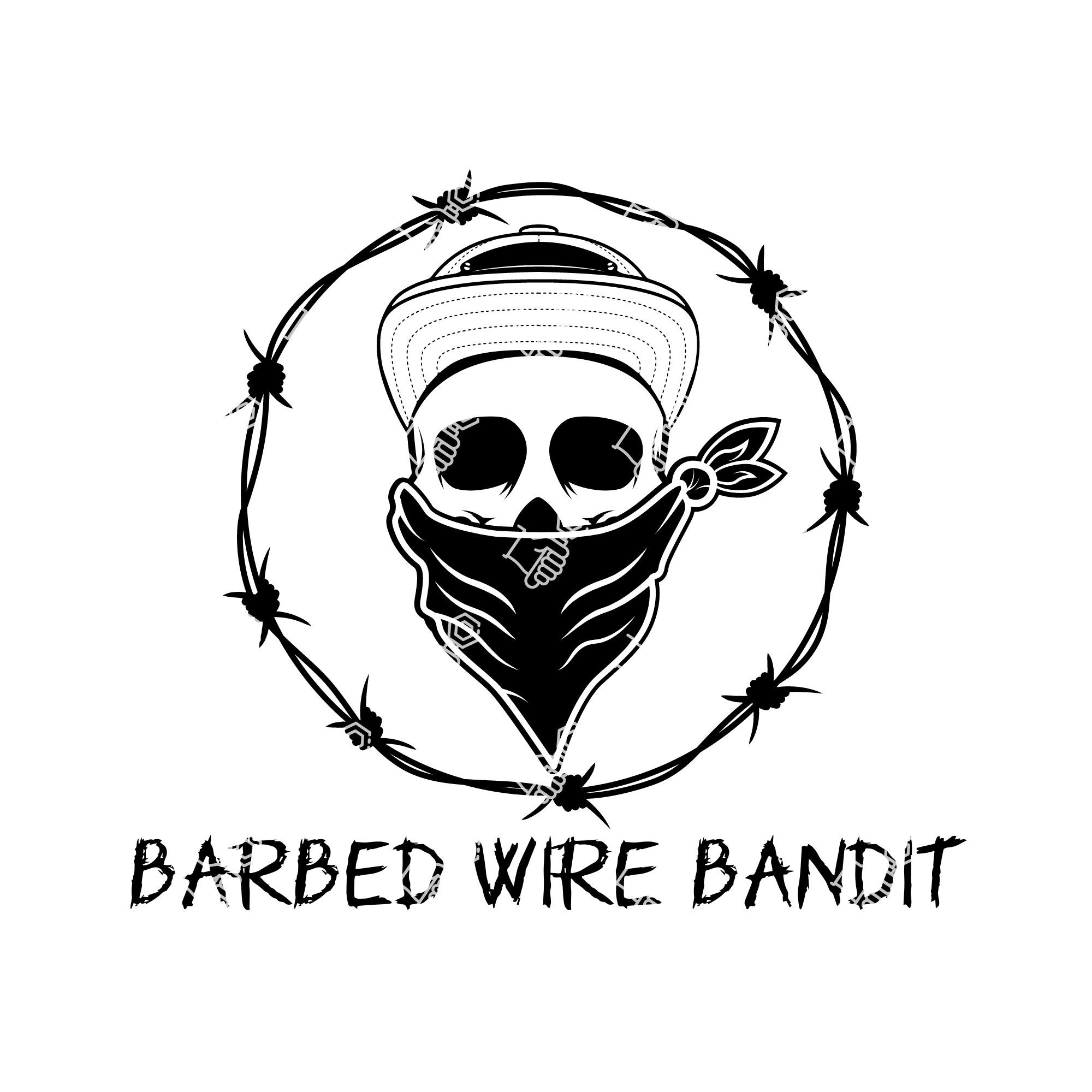 Barbed Wire Bandit Upchurch SVG Downloadable Files Svg, Png, Jpg, Dxf ...