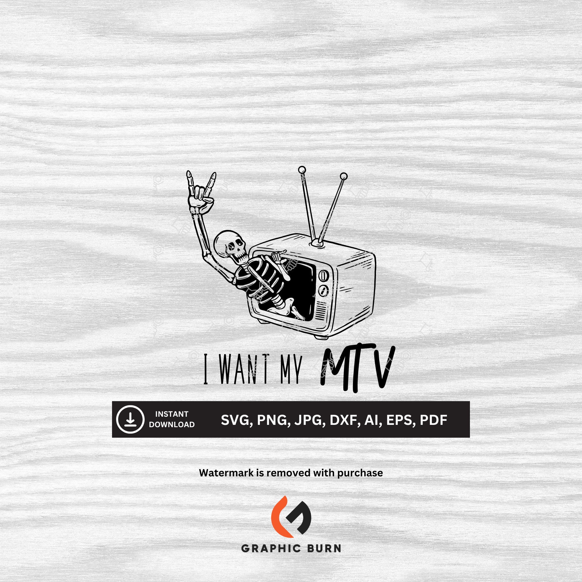 I Want My MTV SVG | Downloadable Files | Svg, Png, Jpg, Dxf, Ai, Eps ...