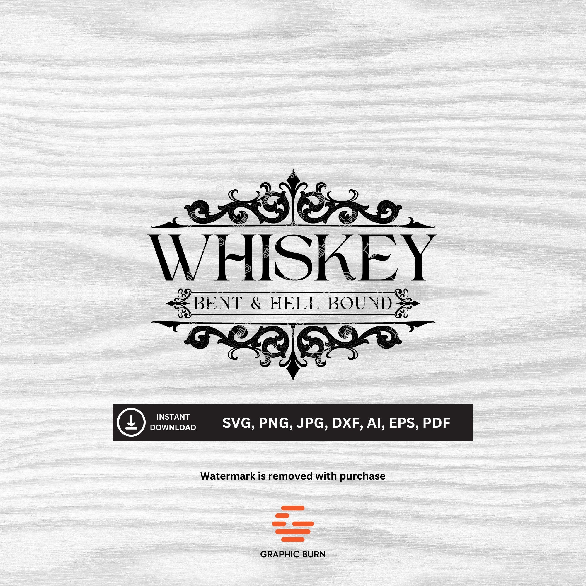 Whiskey Bent and Hell Bound SVG | Downloadable Files | Svg, Png, Jpg ...