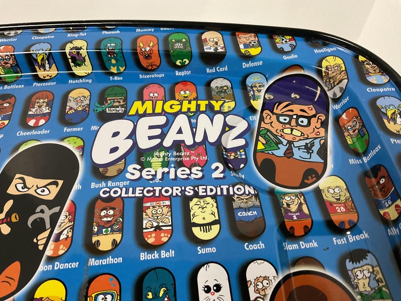 Vintage Kids TV Tray Mighty Beanz Series Collectors Edition 17" X 12 ...
