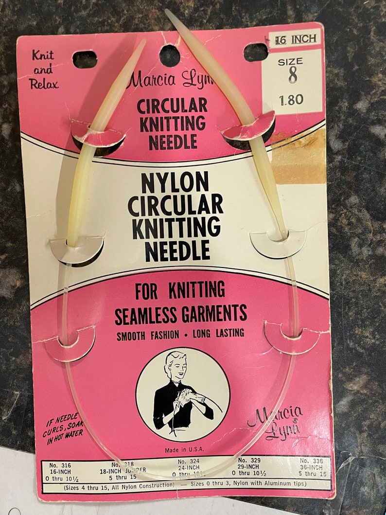 Vintage Susan Bates Marcia Lynn Circular Yarn Knitting - Etsy