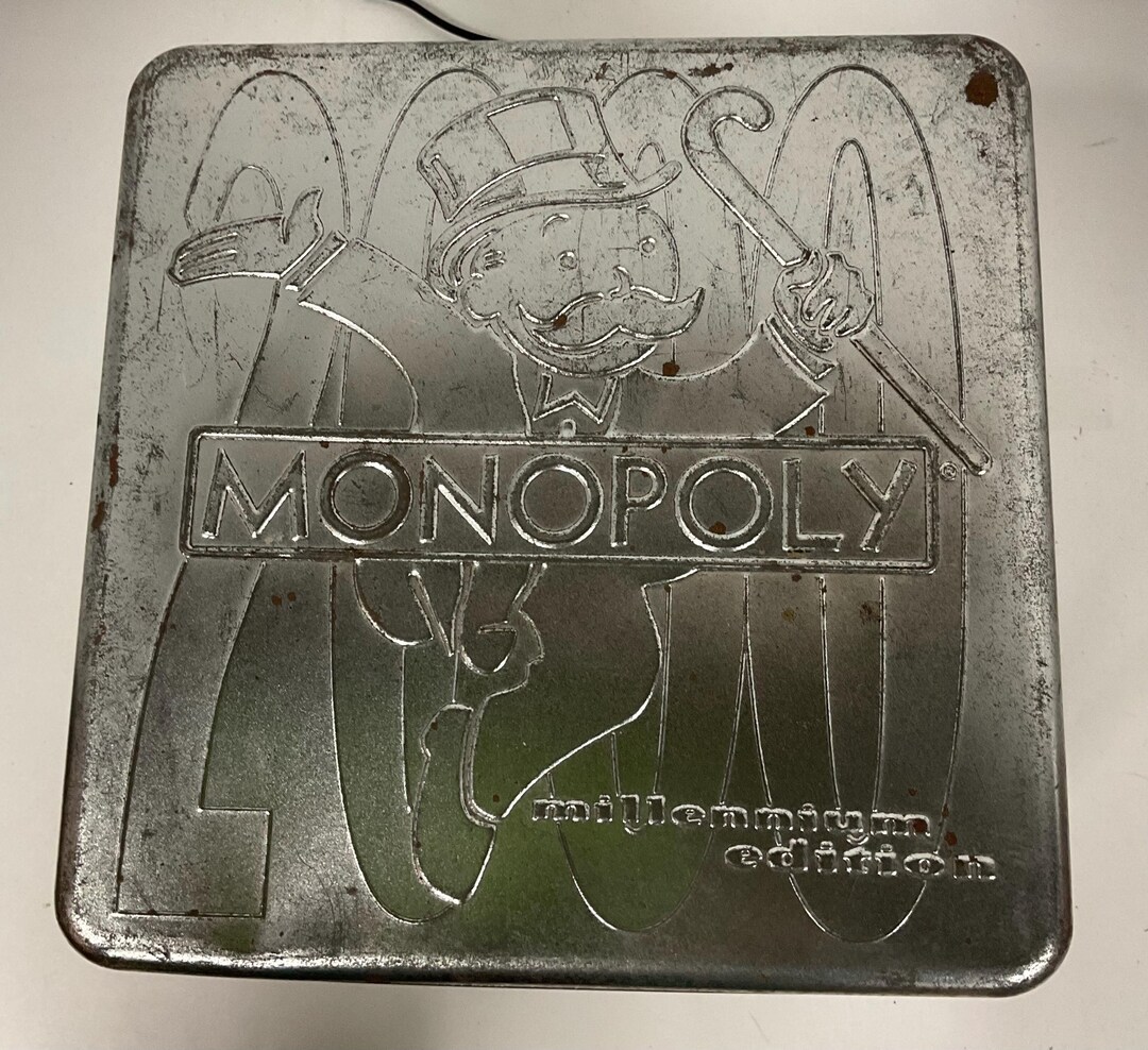 Millennium Edition Monopoly Game in Original Metal Container Unopened ...