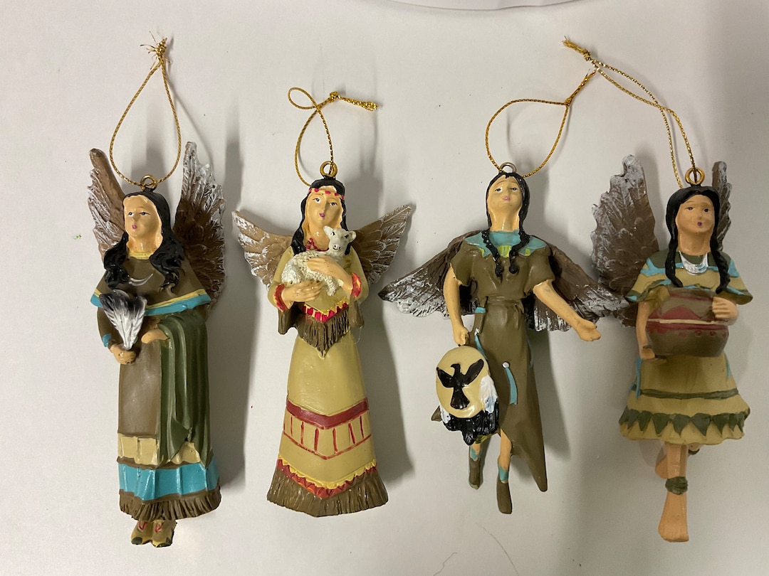 Southwest Native American Angel Ornaments Set of 8 - Etsy