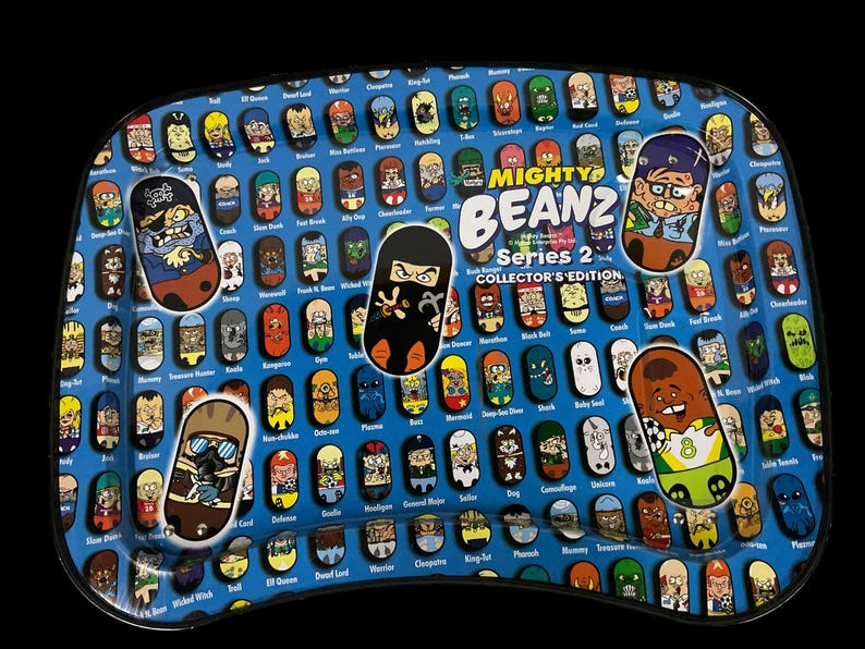 Vintage Kids TV Tray Mighty Beanz Series Collectors Edition 17" X 12 ...