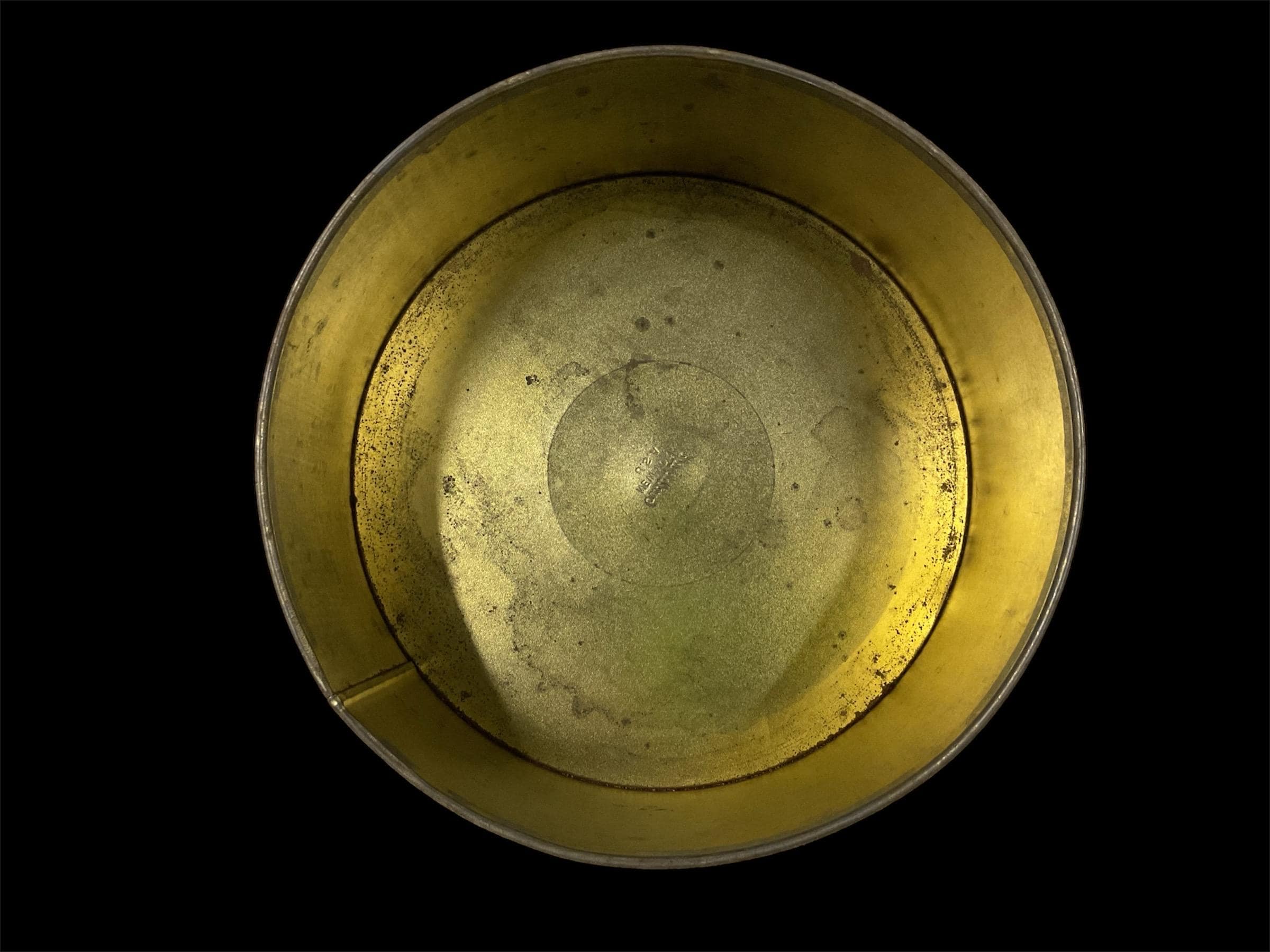 Vintage Collectable Guildcraft Decorative Tin Container Gold White ...