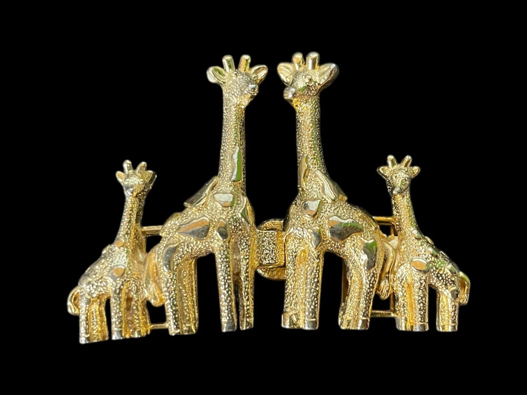 Vintage Mimi Di N Giraffe Belt Buckle: Gold-tone Family - Etsy