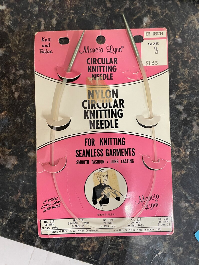 Vintage Susan Bates Marcia Lynn Circular Yarn Knitting - Etsy