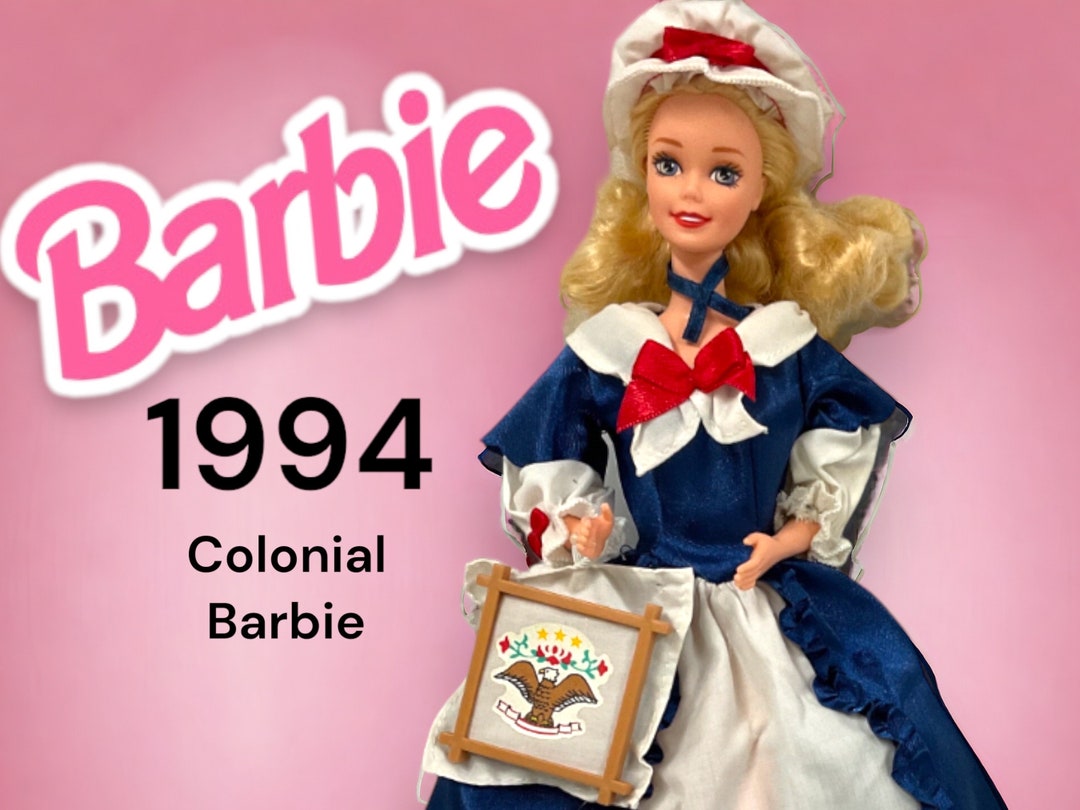 Vintage Colonial Patriotic Barbie Doll 1994, Proceeds for Charity! - Etsy