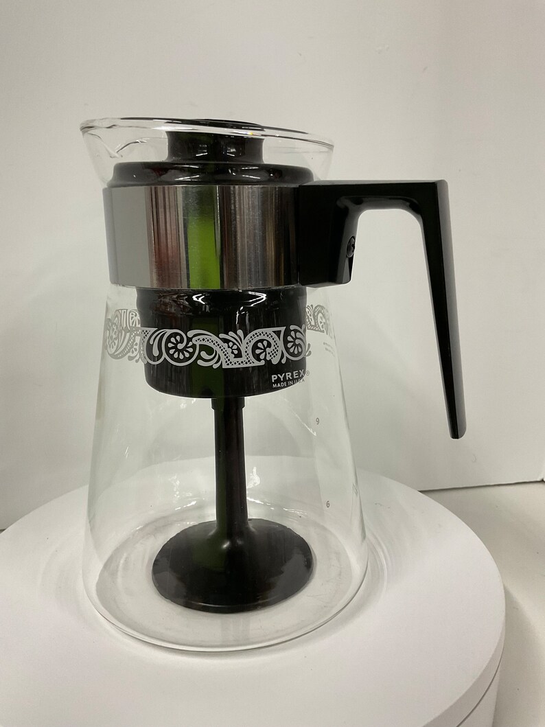 Vintage Pyrex 9-cup Glass Coffee Pot / Carafe W/ Grinder Basket - Etsy