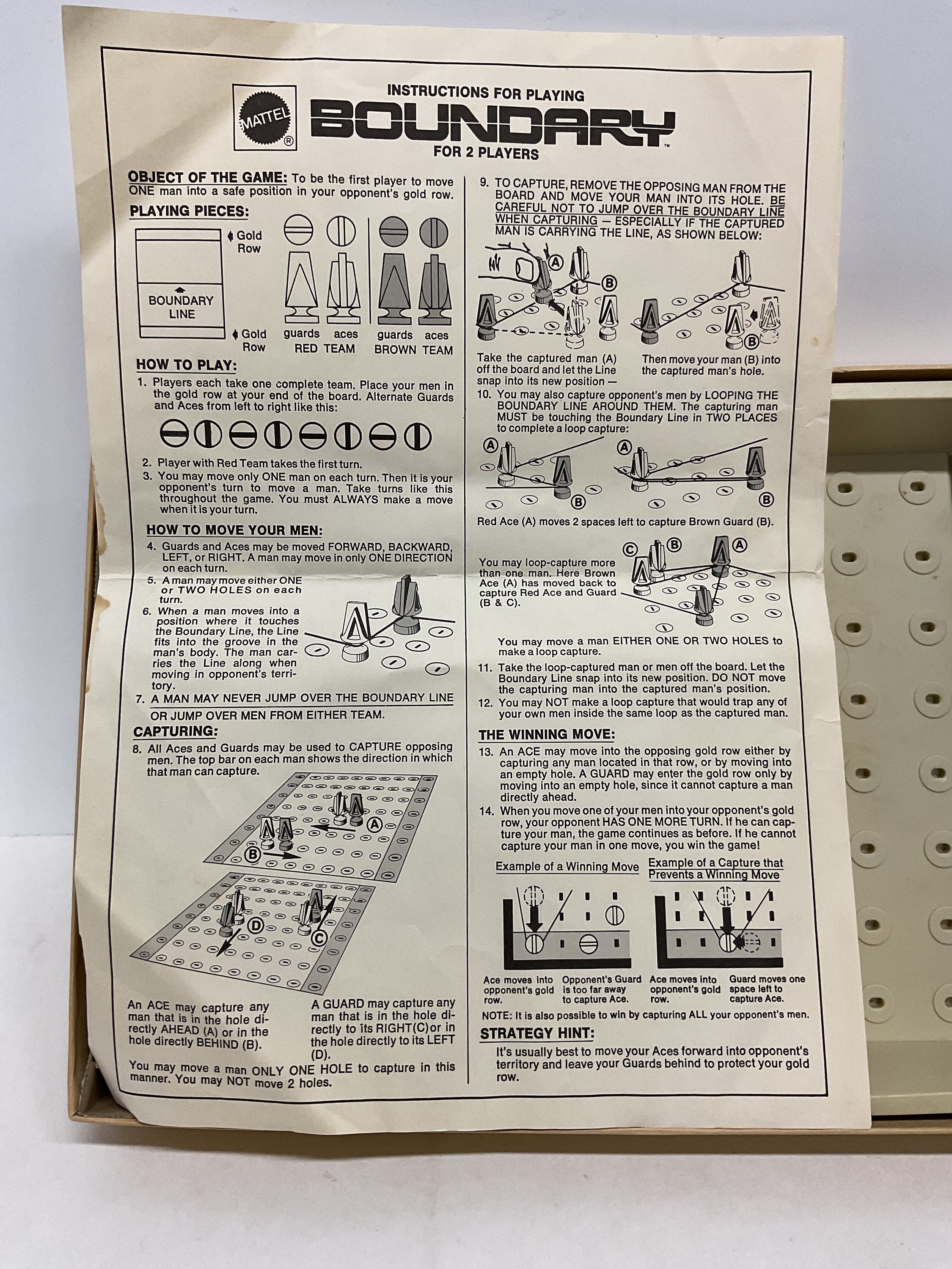Rare Vintage Boundary Board Game - 1970s Board Game - Proceeds for ...