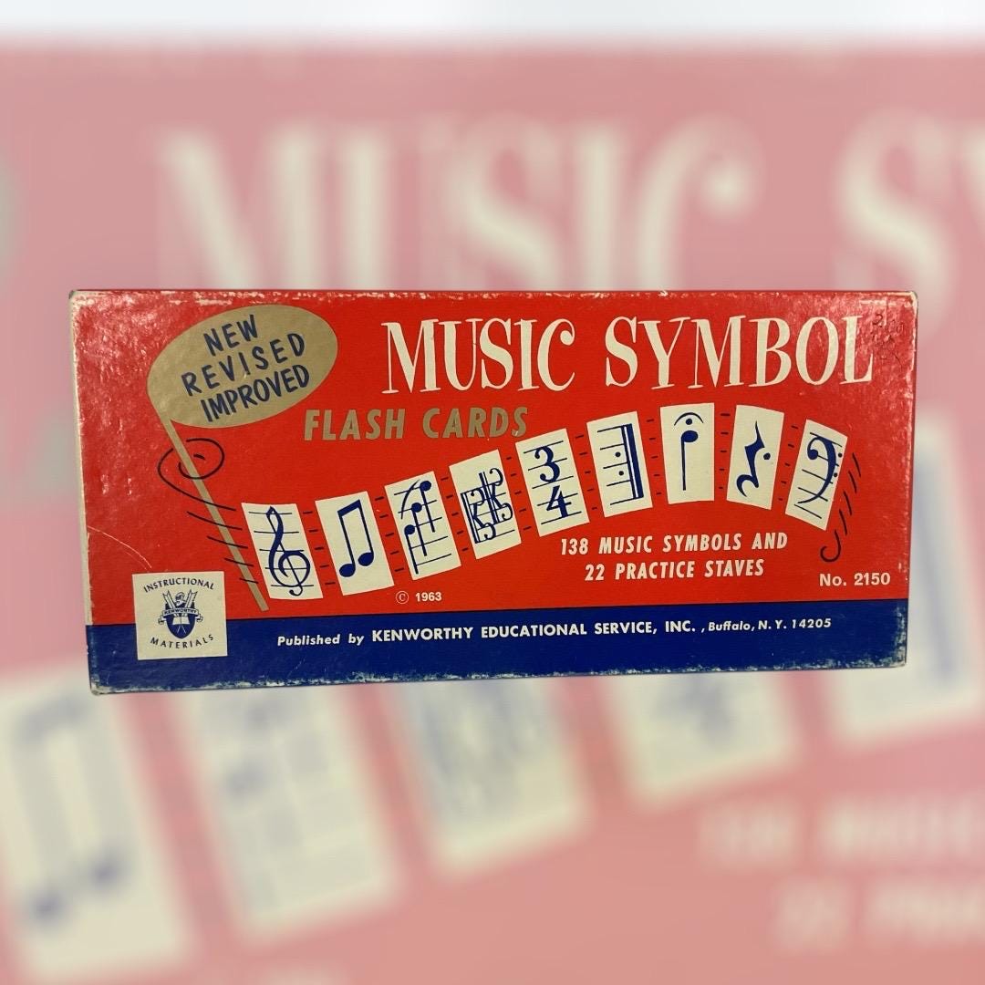 Music Symbol Flash Cards by Kenworthy Educational Services Inc Includes ...