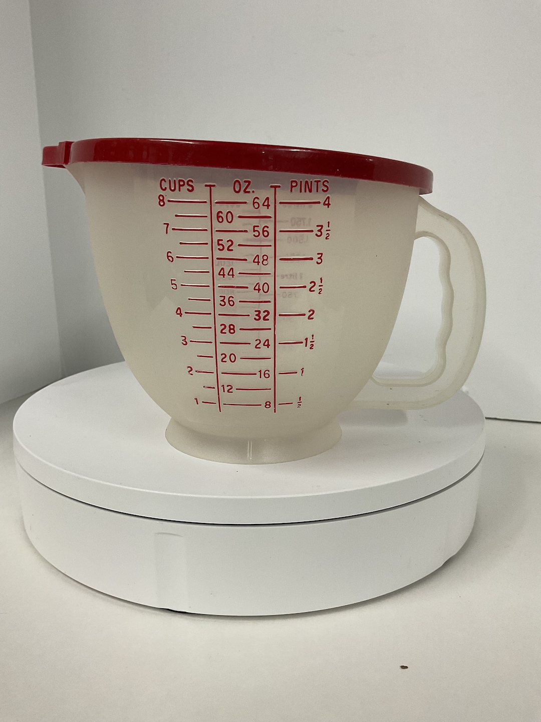 Vintage Tupperware 4-cup Mix N Store Measuring Bowl With Lid Pour Spout ...