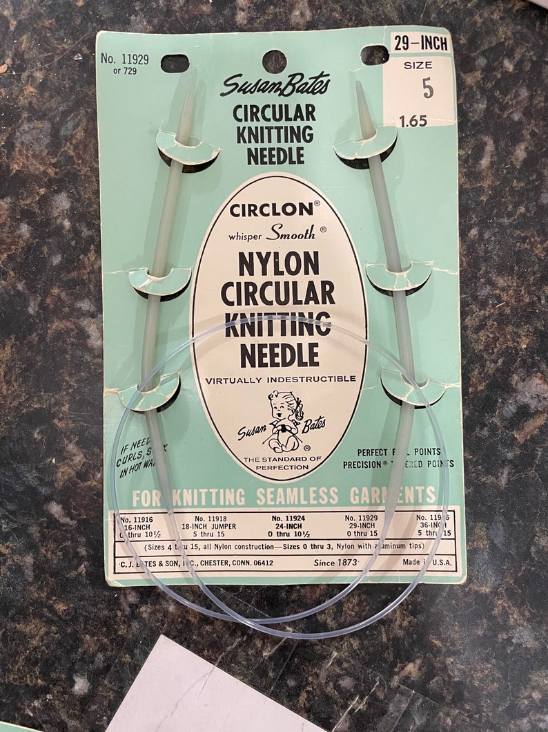 Vintage Susan Bates Marcia Lynn Circular Yarn Knitting - Etsy