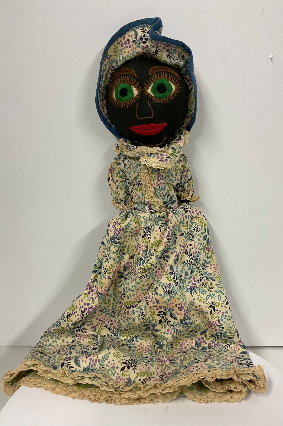 Vintage Folk Art Topsy Turvy Black and White Cloth Rag Dolls - Etsy