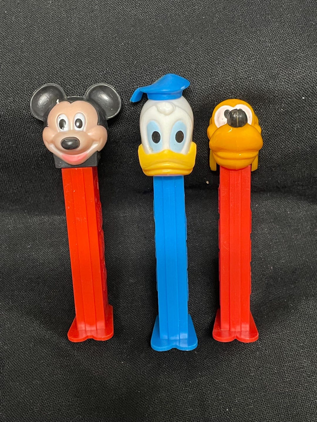 Vintage Disney Pez Dispenser Lot of 3, Mickey, Pluto, Donald Duck Pez ...