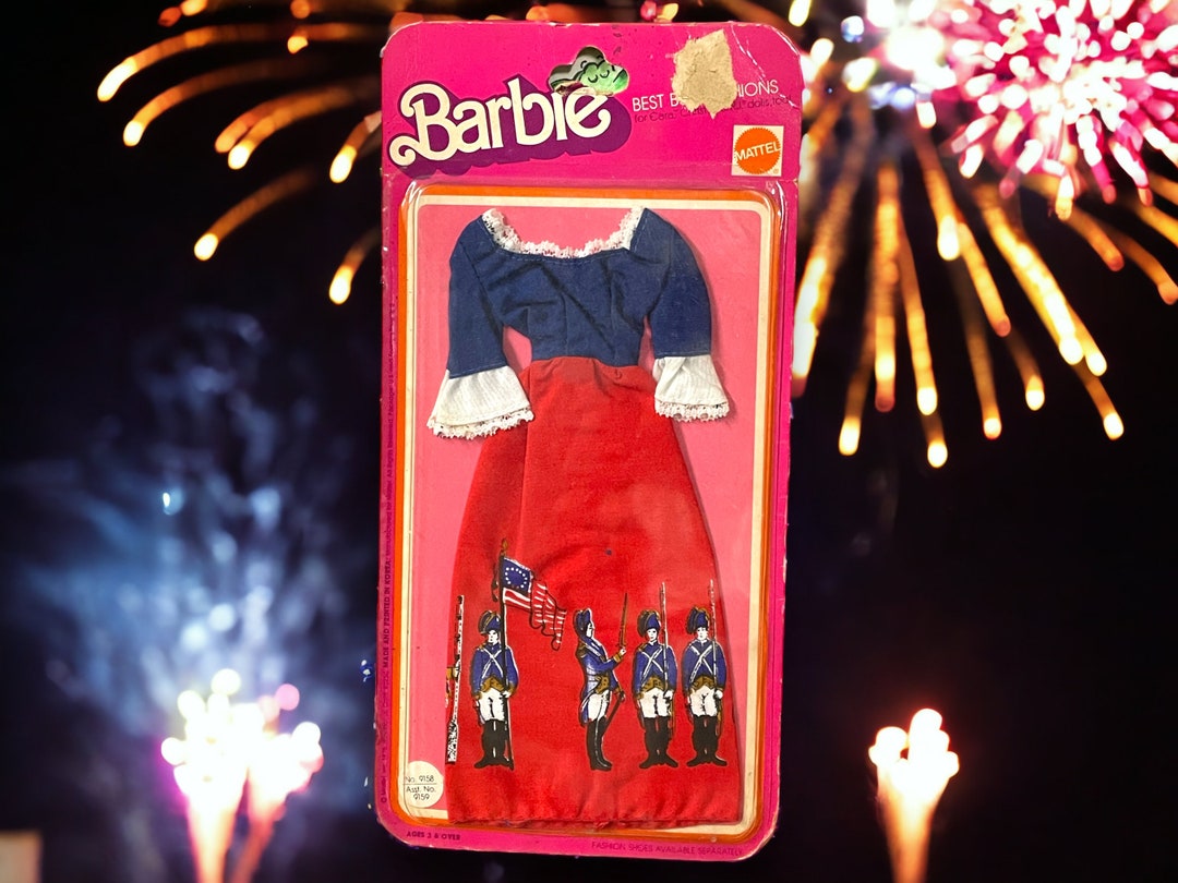 Bicentennial 1976 Vintage Barbie Dress In Original Packaging Best Buy Fashion No 9158