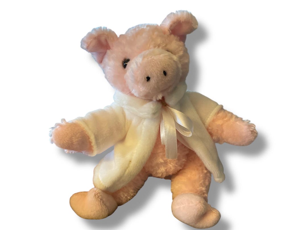 Vintage Pink Pig Chrisha Playful Plush 1997, Proceeds for Charity - Etsy