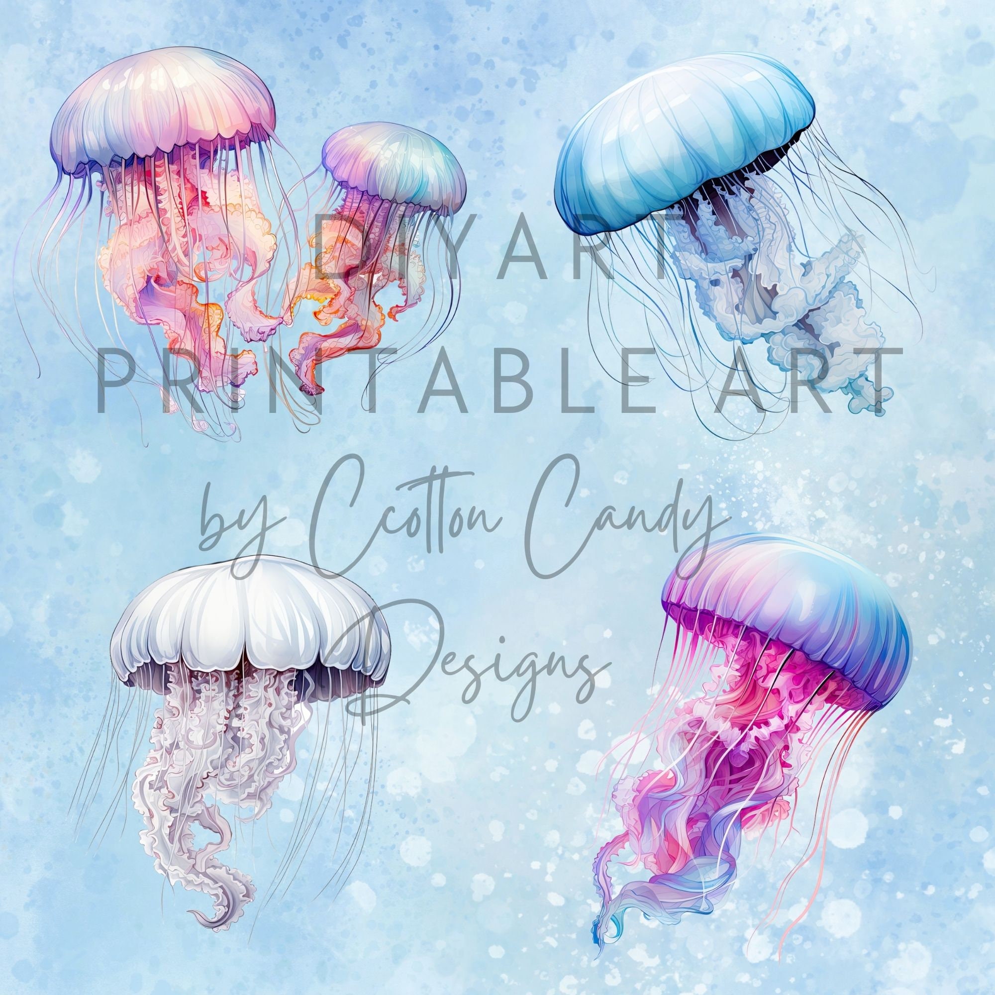 12 Beautiful Jellyfish Clipart, High Quality Pngs, Transparent ...