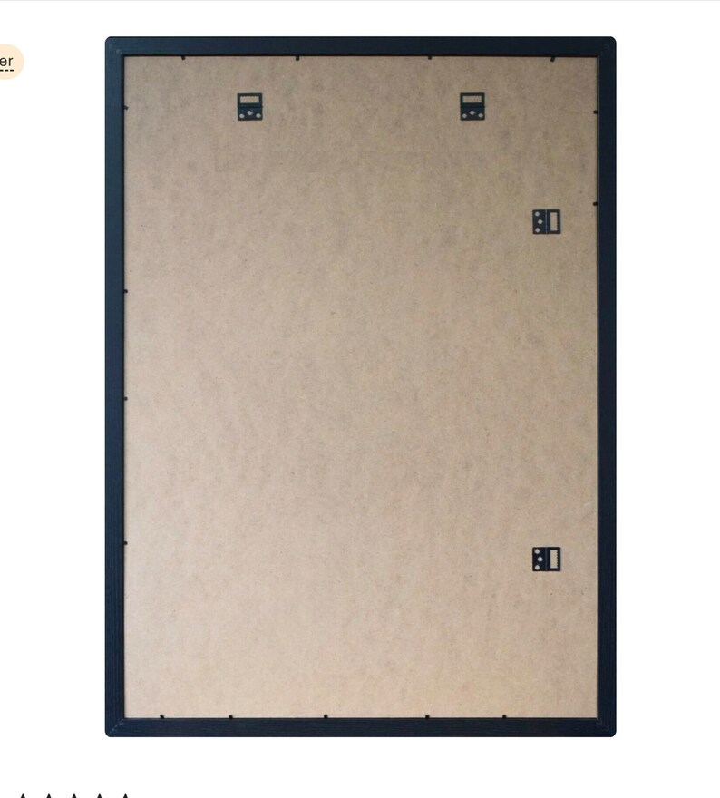 A2 / A3 / A4 Black Photo Frames Handmade Black Picture Frame NFT Custom ...