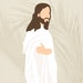 Jesus Christ With Palm Leaves. Christ Centered. Christian Art and LDS ...