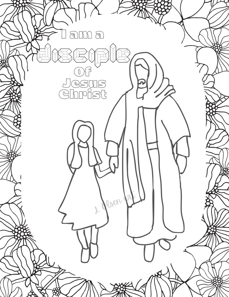 I Am a Disciple of Jesus Christ Coloring Page-2024 LDS Youth Theme ...