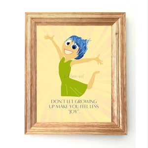 Inside Out 2 Joy. Joy and Growing up Quote. Cute Quote. Movie Poster ...