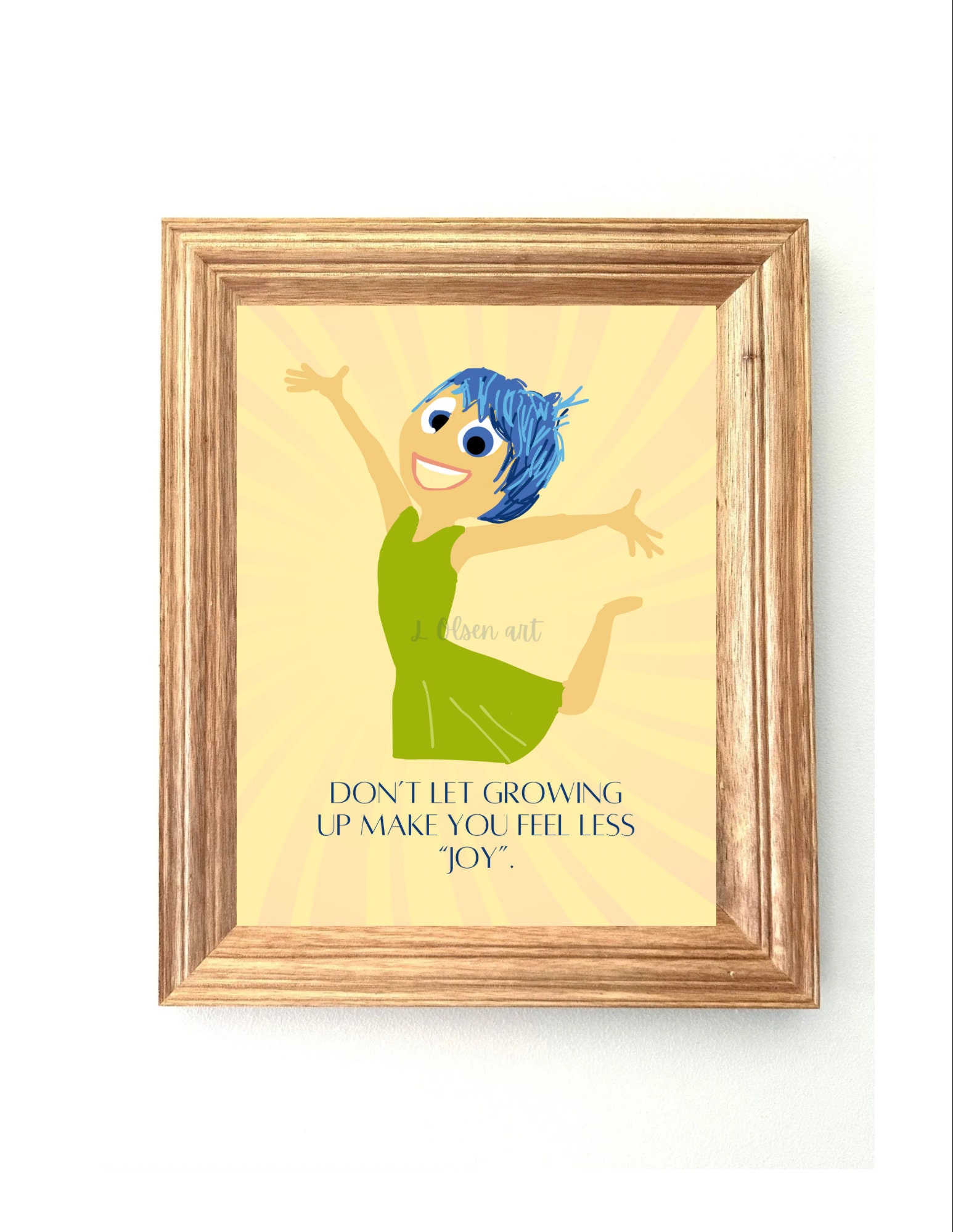 Inside Out 2 Joy. Joy and Growing up Quote. Cute Quote. Movie Poster ...
