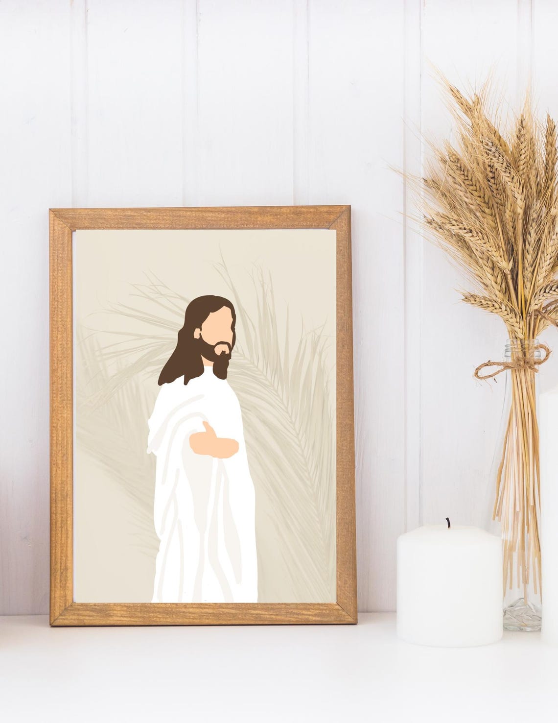 Jesus Christ With Palm Leaves. Christ Centered. Christian Art and LDS ...