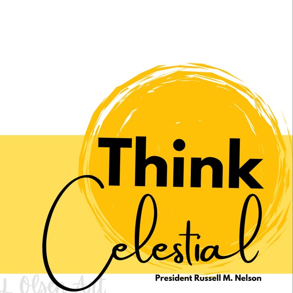 Think Celestial Print - Etsy