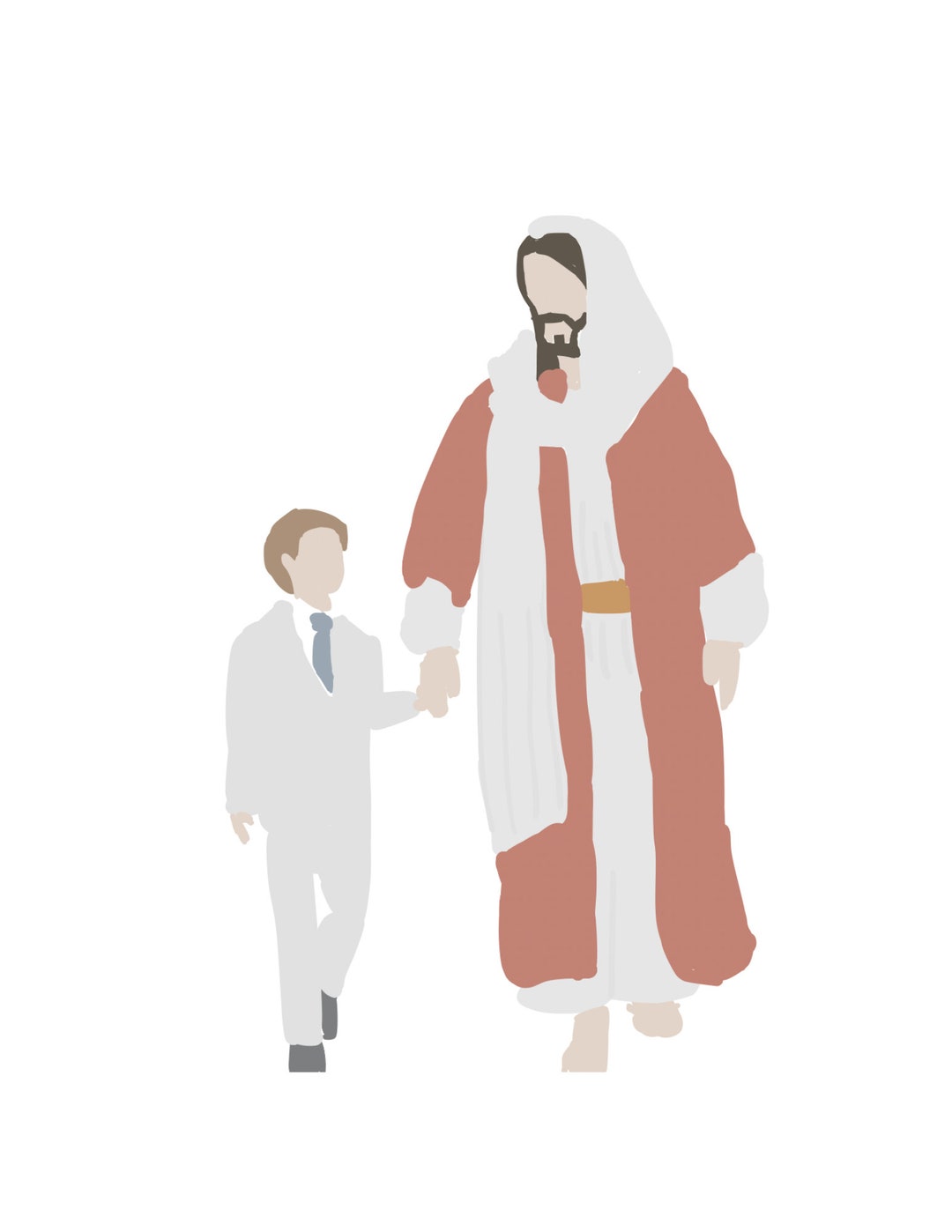 Jesus Christ Drawing. Personal Portrait. Add Photo of Loved One With ...