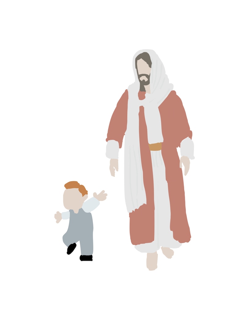 Jesus Christ Drawing. Personal Portrait. Add Photo of Loved One With ...